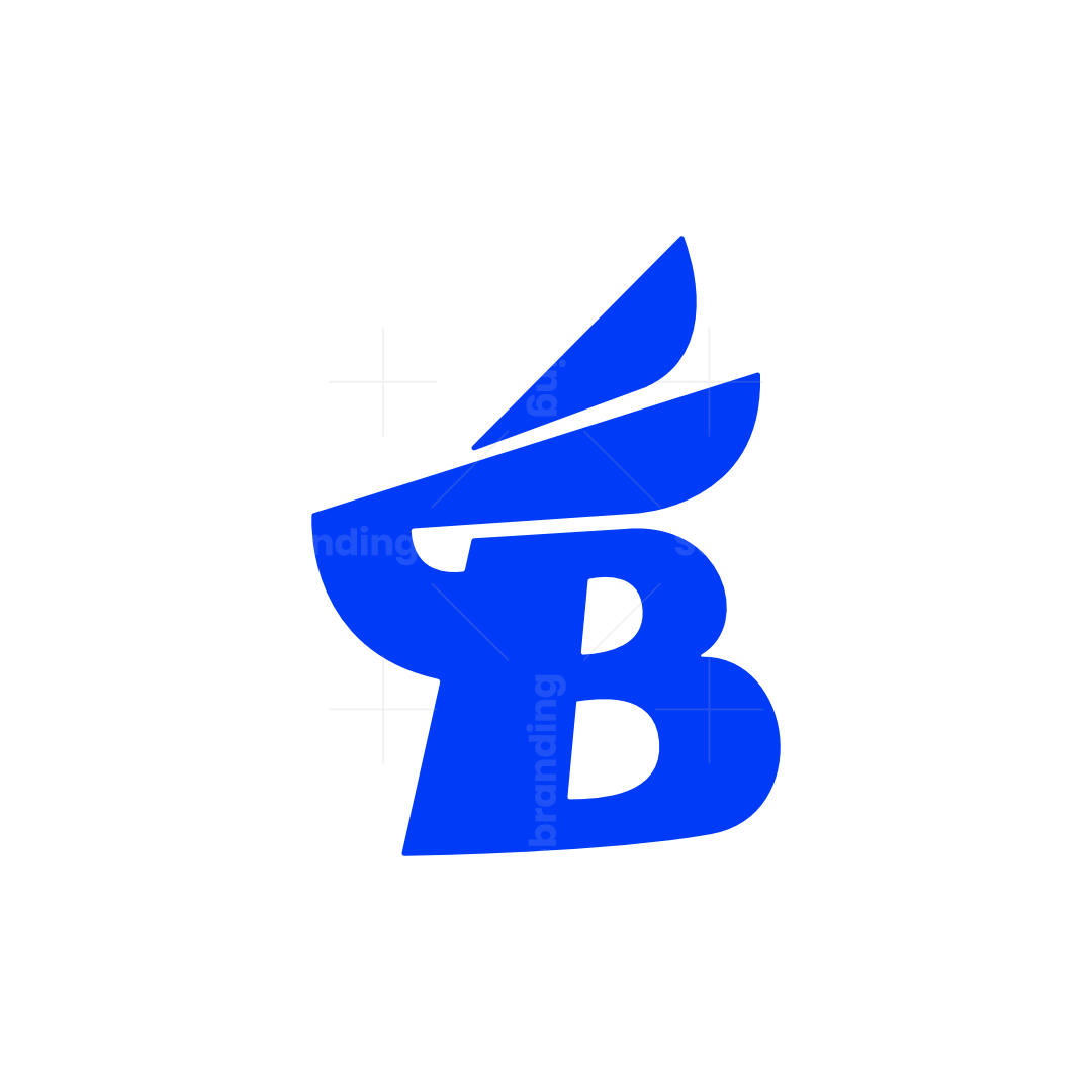 Modern letter B rabbit head logo | Scalebranding
