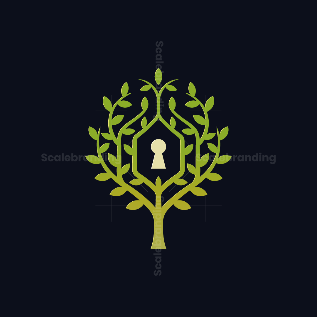 Tree House With Keyhole Logo | Scalebranding