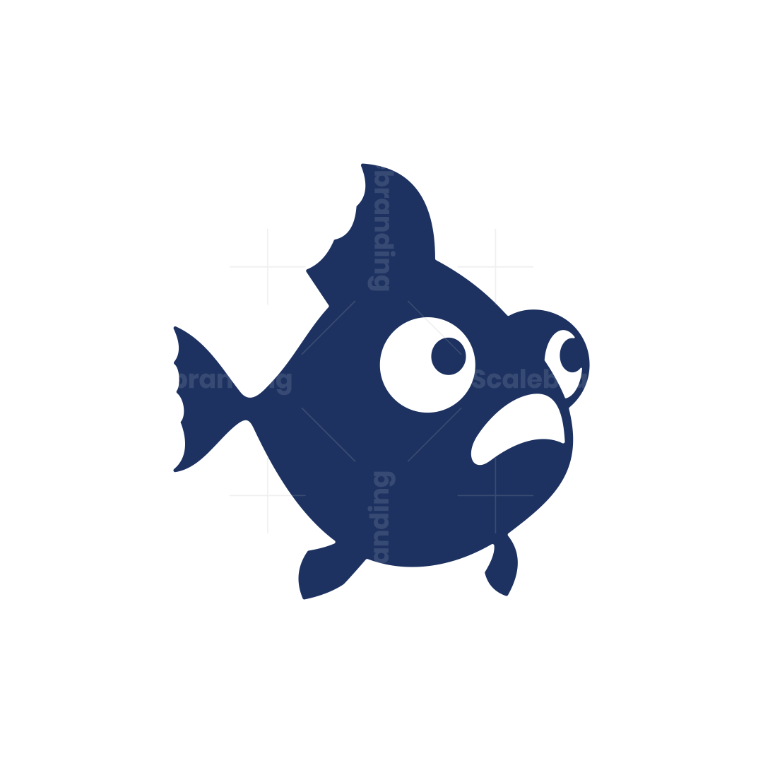 Cute Cartoon Fish Logo Design | Scalebranding