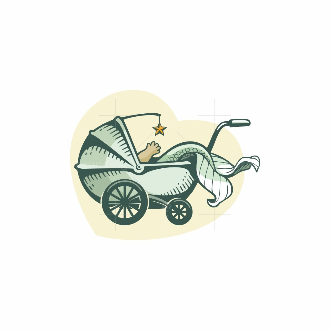 Baby Mermaid Logo | Scalebranding