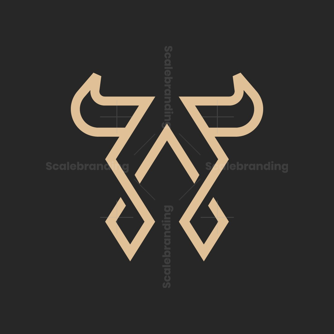 Letter A Bull Logo | Scalebranding