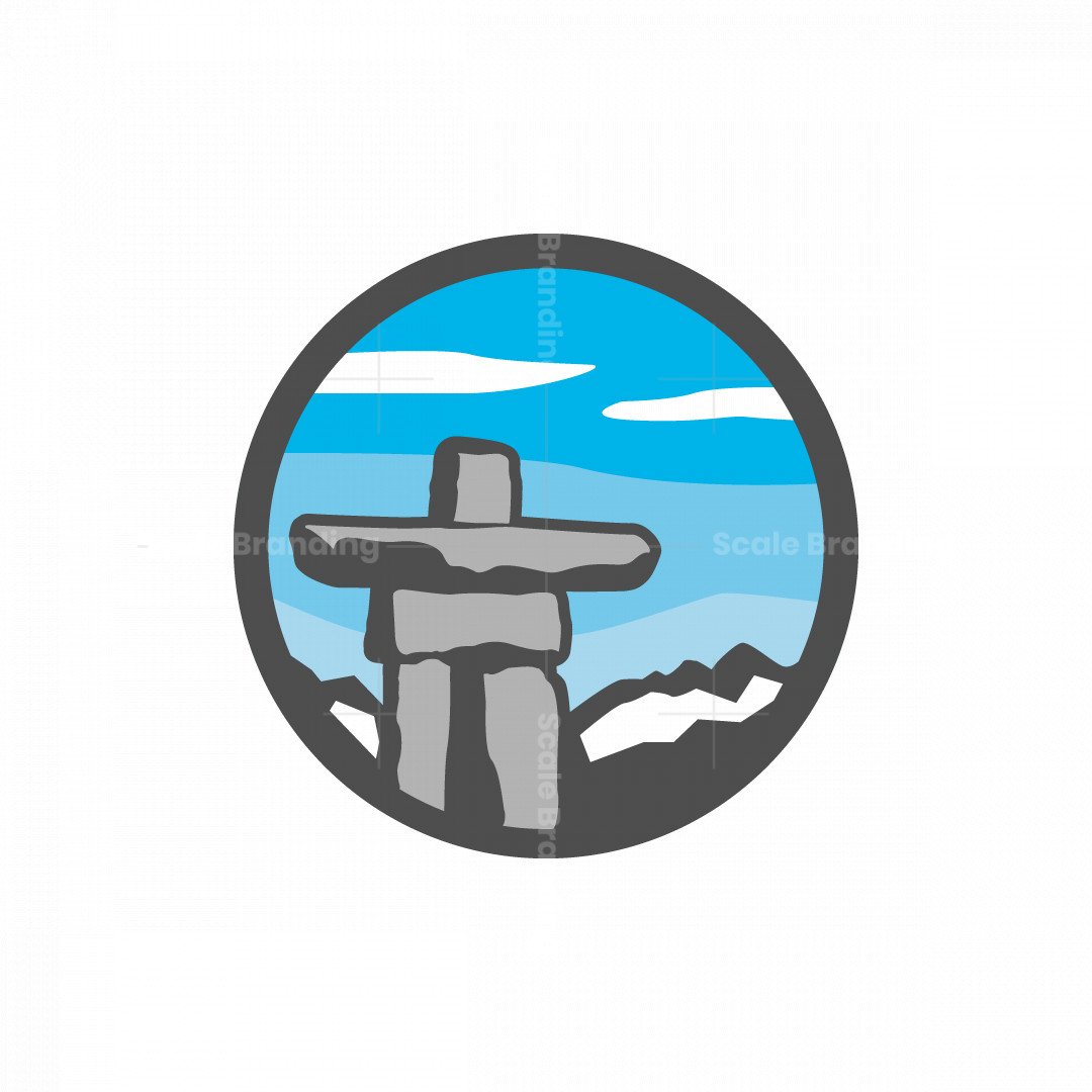 Balanced Inukshuk Logo | Scalebranding