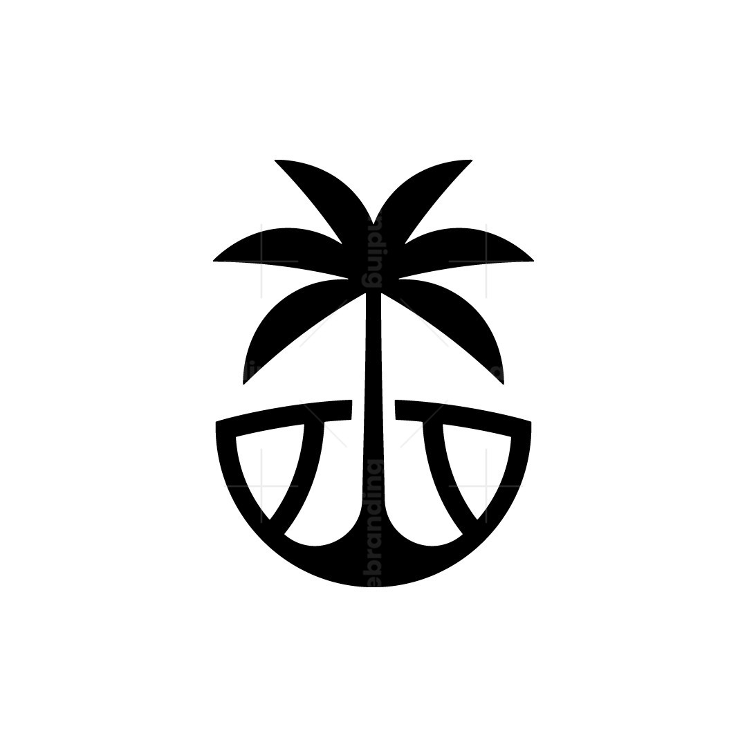 Ball Palm Tree Logo | Scalebranding