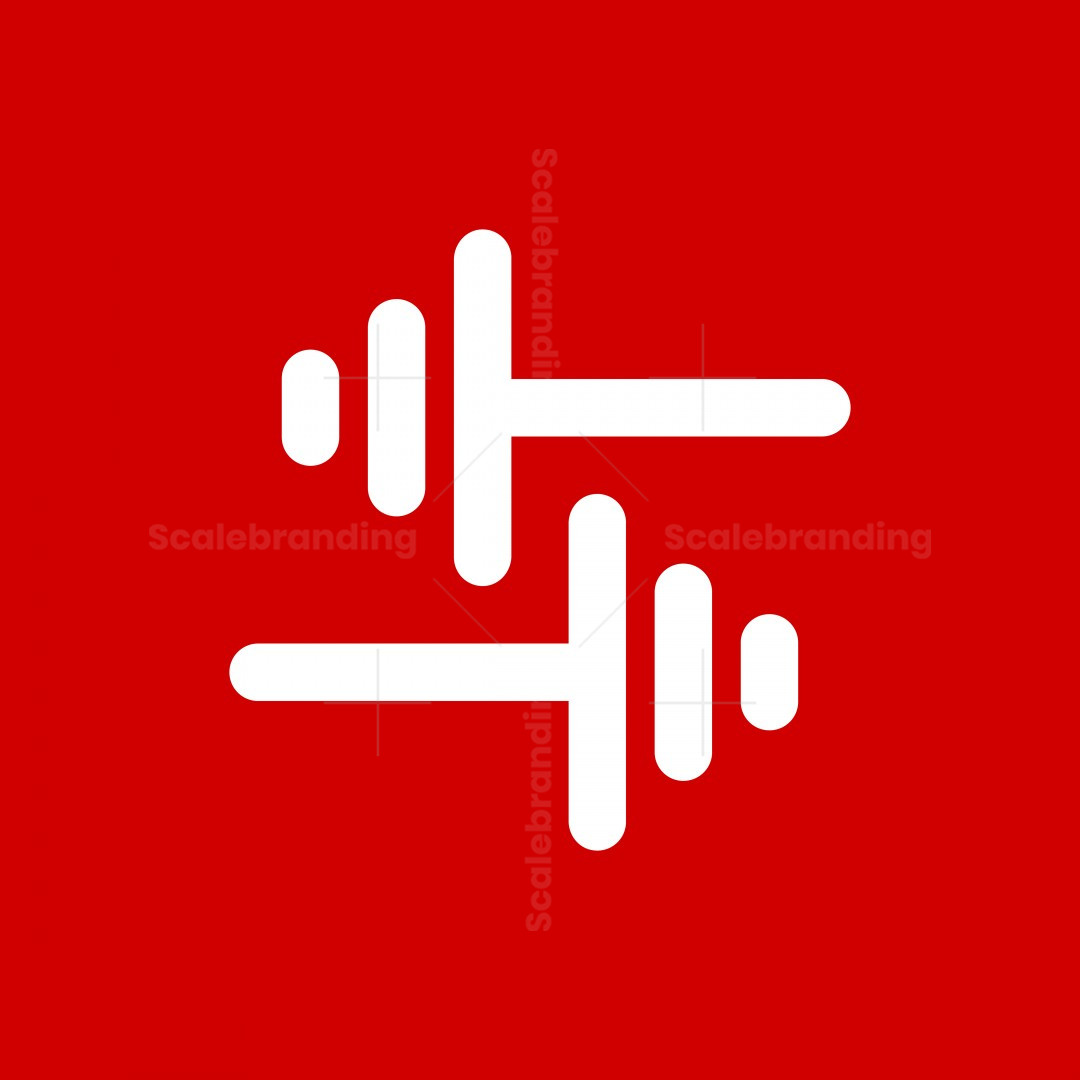 Barbell Letter S Initial Logo | Scalebranding