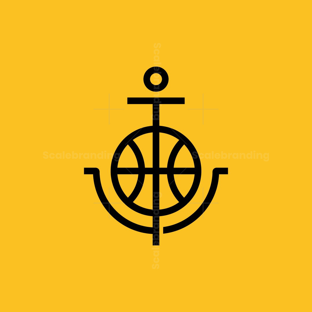 Basketball Anchor Logo | Scalebranding
