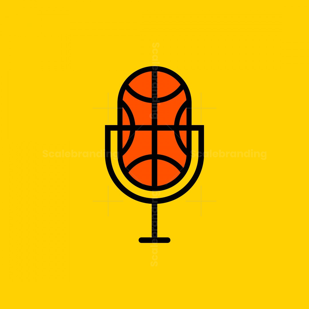 Basketball Podcast / Microphone Logo | Scalebranding