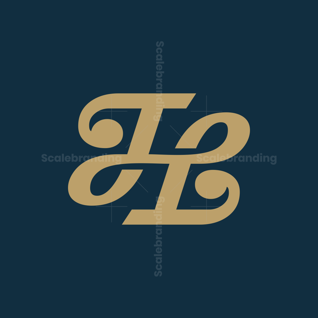 Letter F H Monogram Simple Logo | Scalebranding