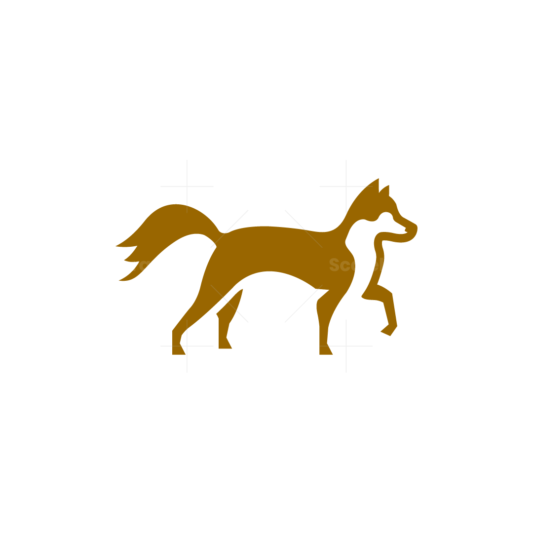 Stylish Fox Logo Orange Fox Logo Design Walking Fox Logo | Scalebranding