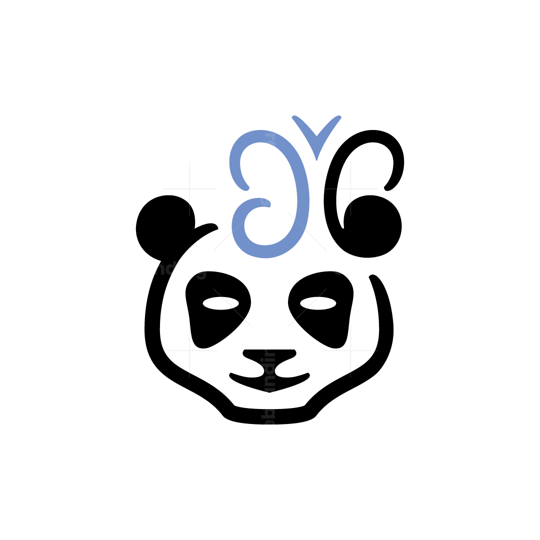 Panda Butterfly Logo Butterfly Panda Logo | Scalebranding
