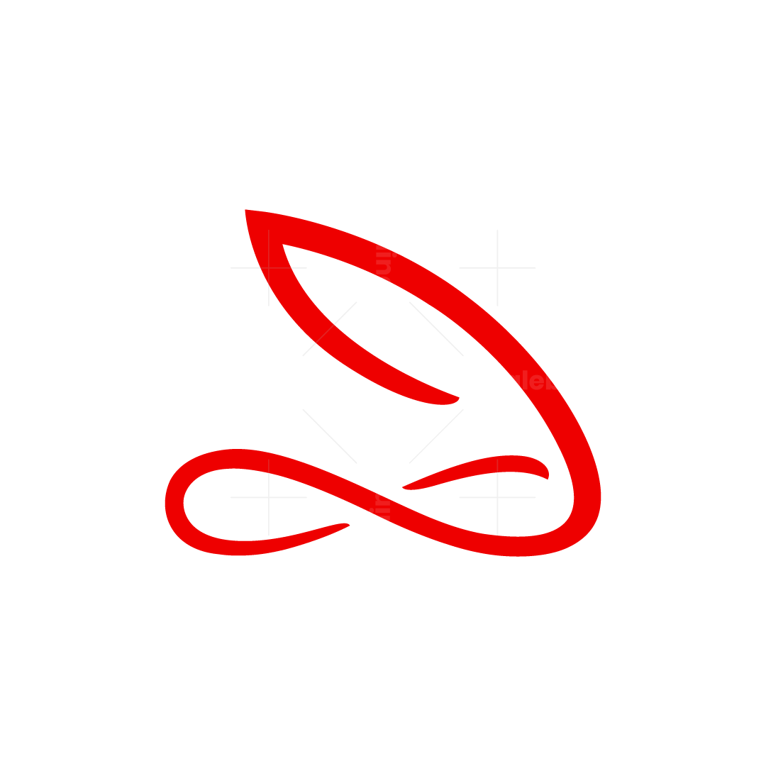 Rabbit Head Logo Infinity Blue Rabbit Logo | Scalebranding