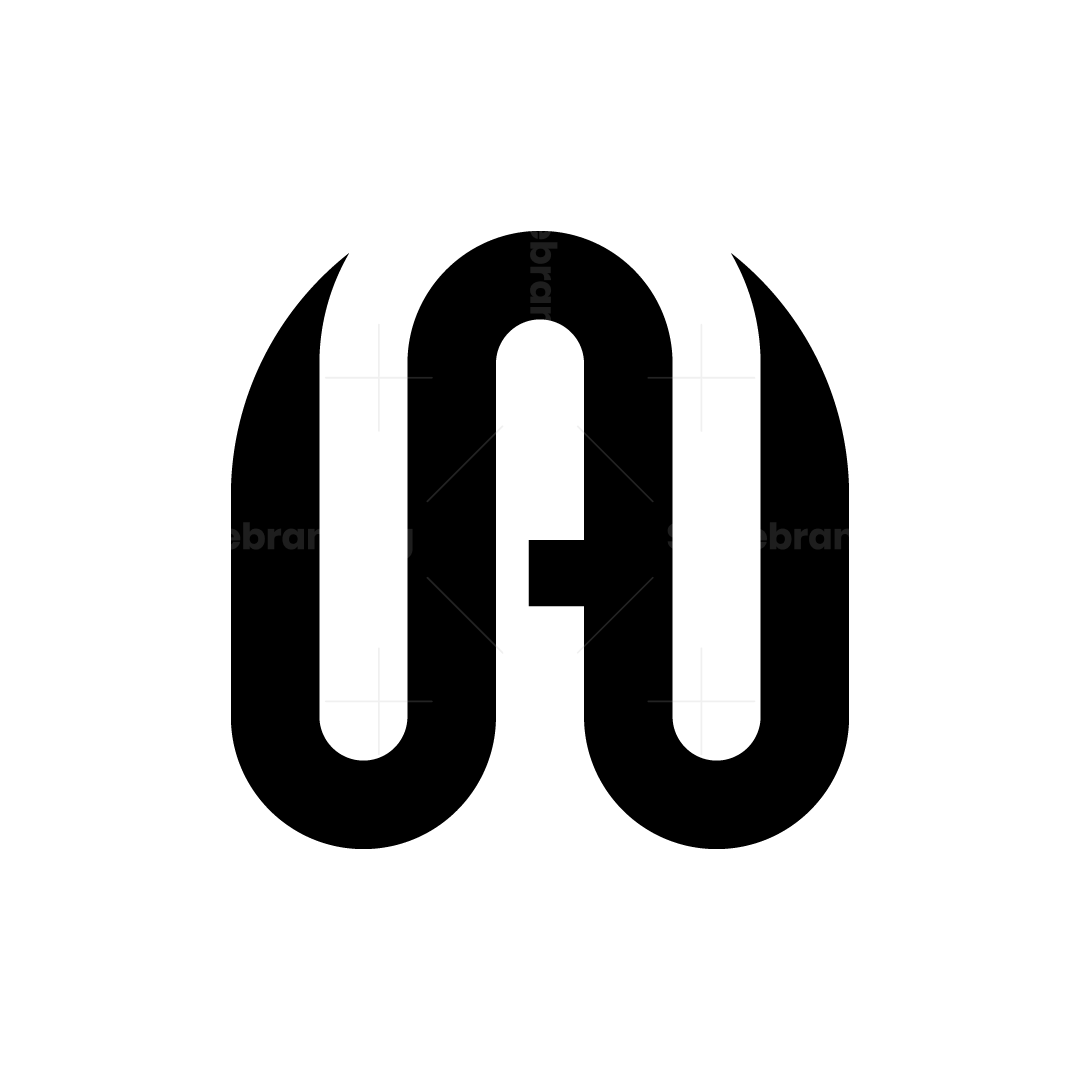 Initials AW or WA Monogram Logo | Scalebranding