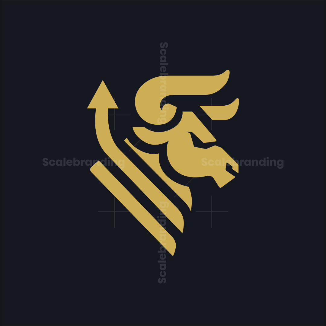 Powerful Financial Stock Bull Logo | Scalebranding