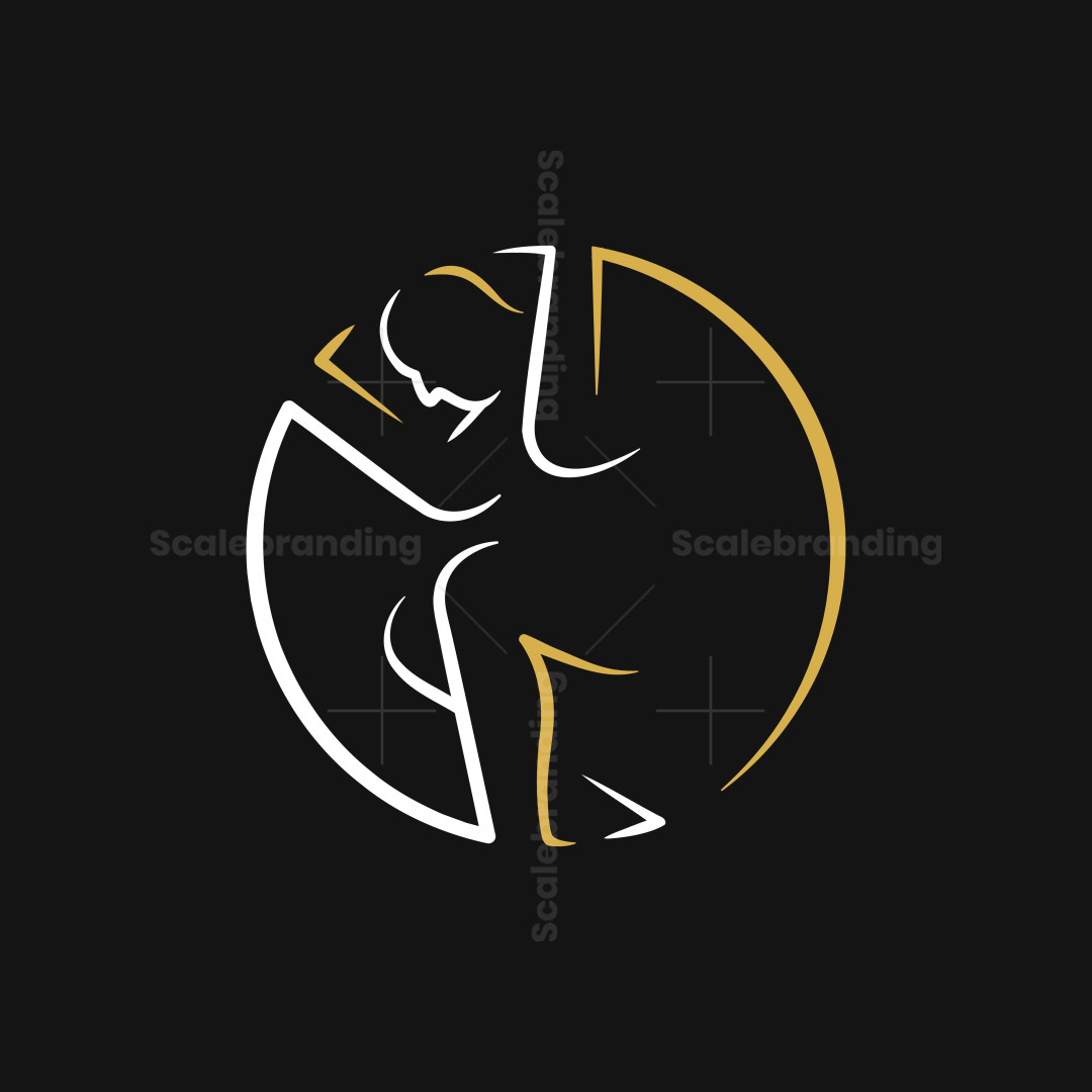 Man In Circle Logo Vitruvian Man Logo Stock Illustrations – 159