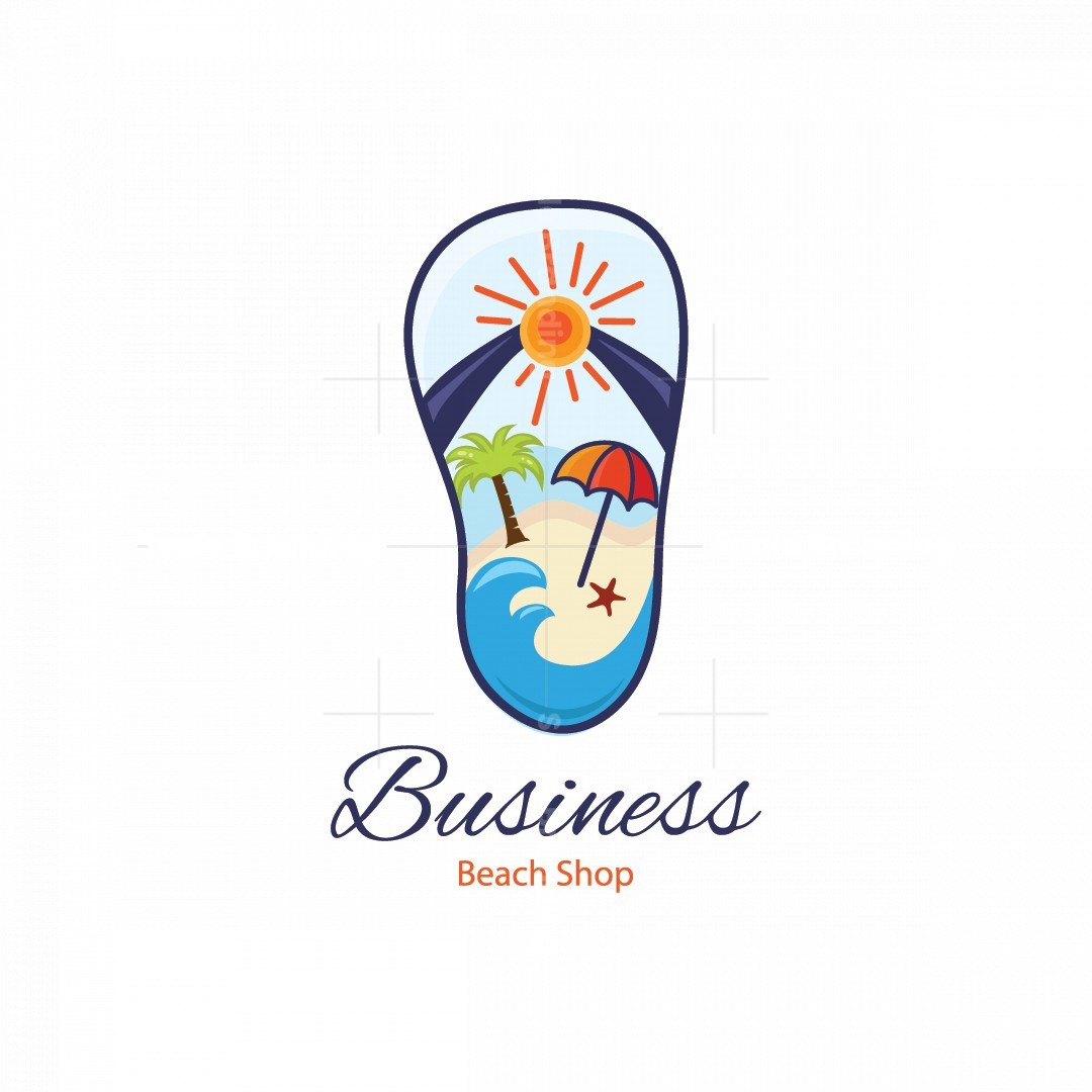 Beach Shop Symbol Logo | Scalebranding