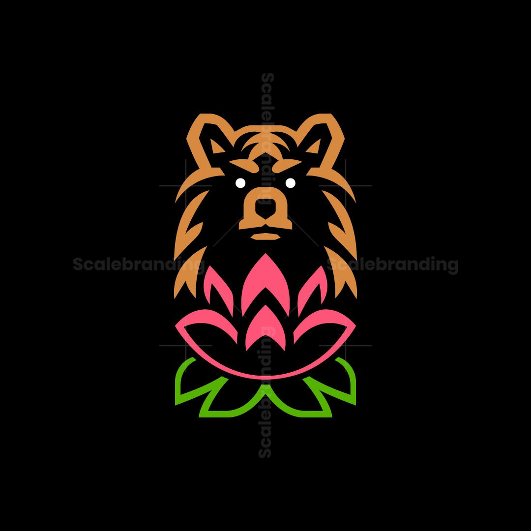 Bear And Lotus Logo | Scalebranding