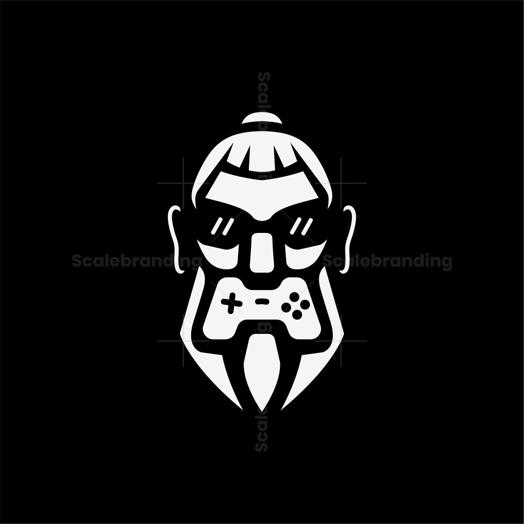 Beard Gamer Man Logo | Scalebranding