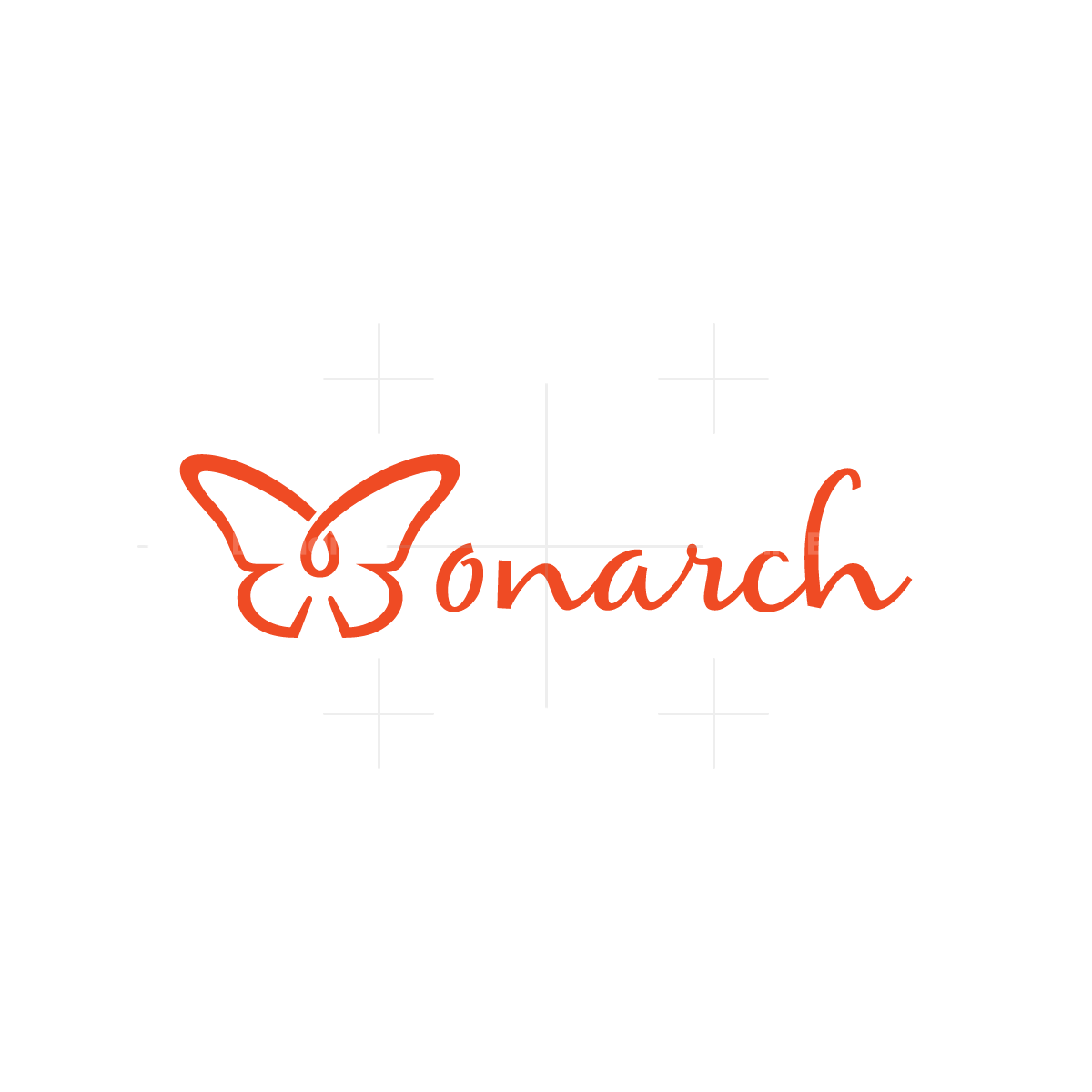 Beautiful Monarch Butterfly Logo | Scalebranding