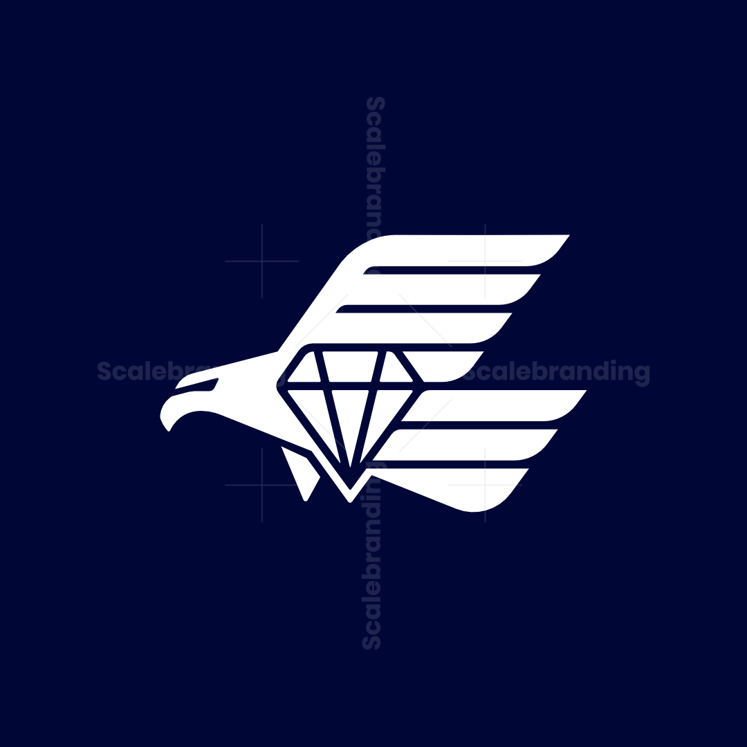 Geometric Eagle diamond logo | Scalebranding