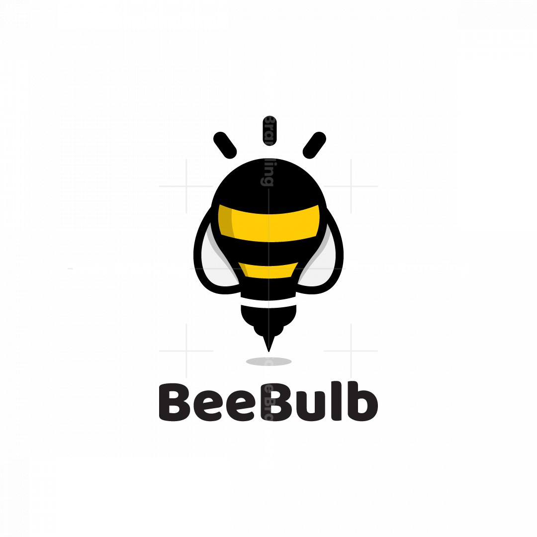 Bee Light Bulb Logo | Scalebranding