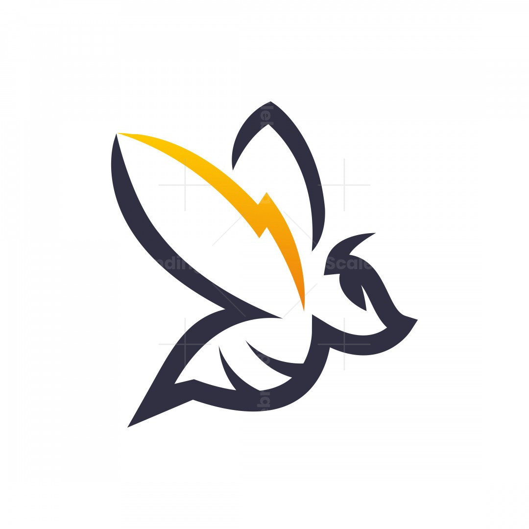 Bee Lightning Logo | Scalebranding