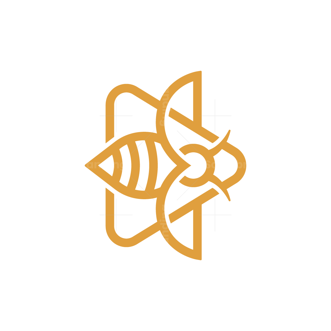 Bee Play Button Logo With A Modern Look | Scalebranding