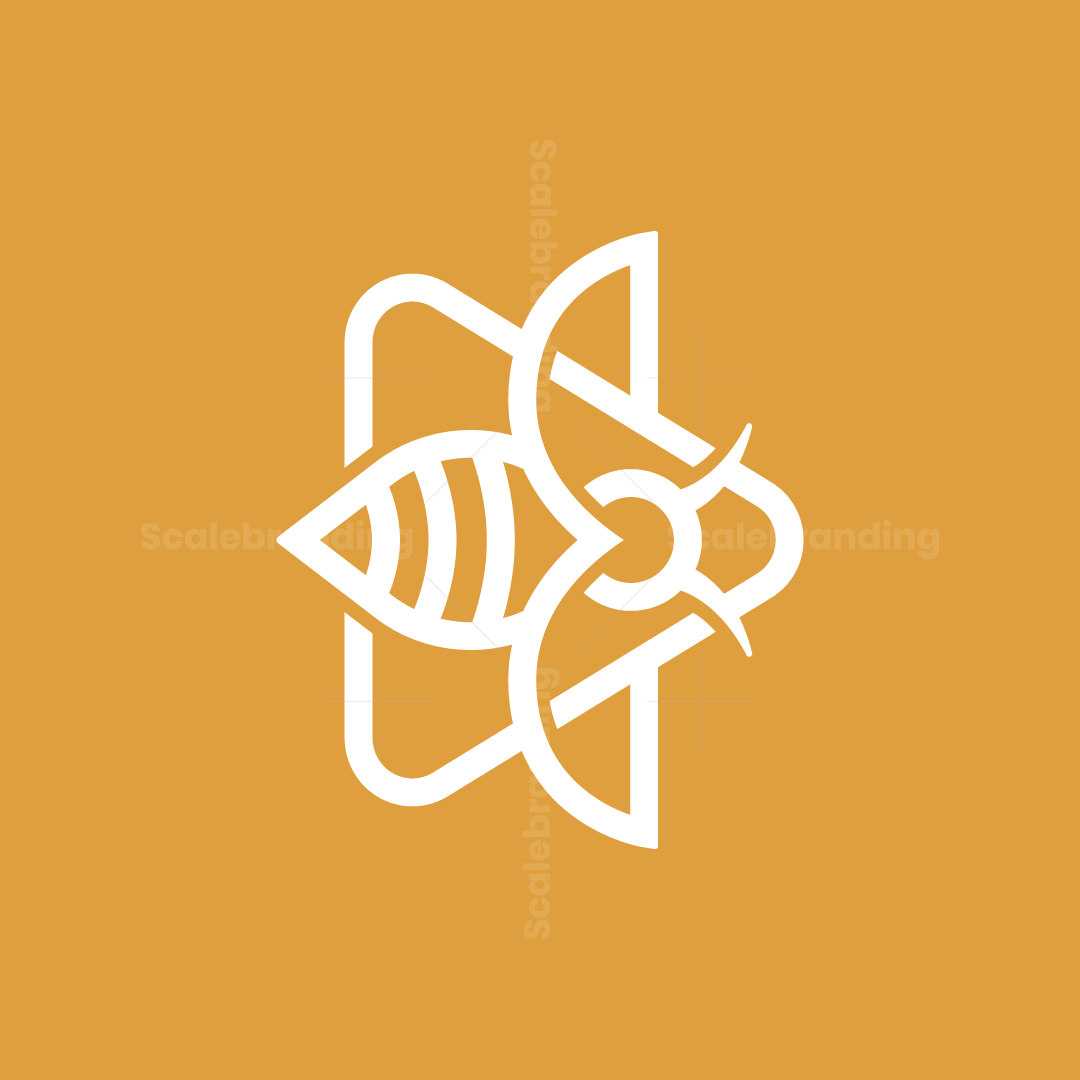Bee Play Button Logo With A Modern Look | Scalebranding