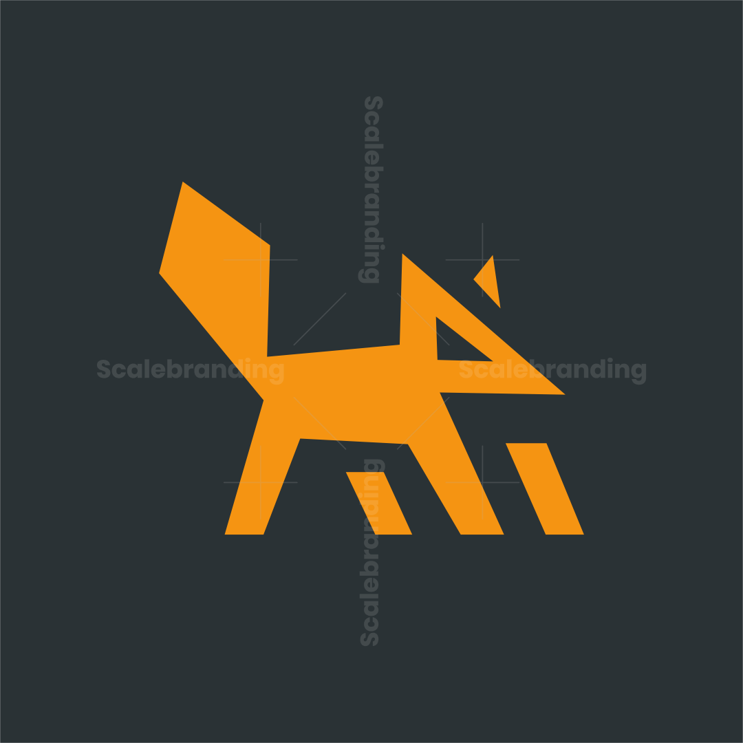 Geometric Simple Fox Logo | Scalebranding