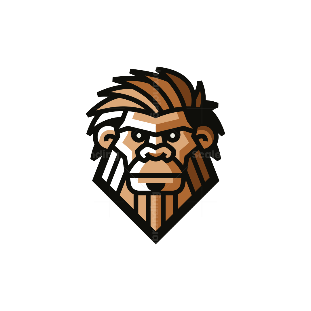 Bold and Angular Neanderthal Logo Design | Scalebranding
