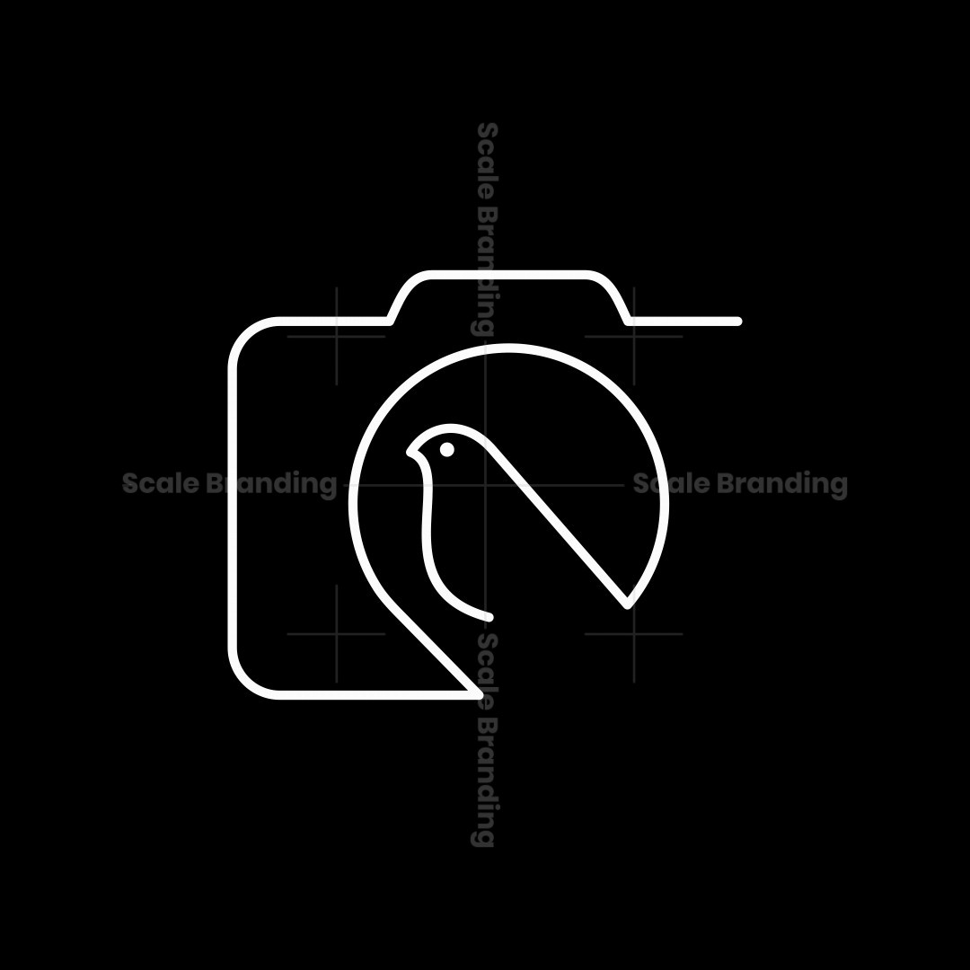Bird And Camera Icon Logo | Scalebranding