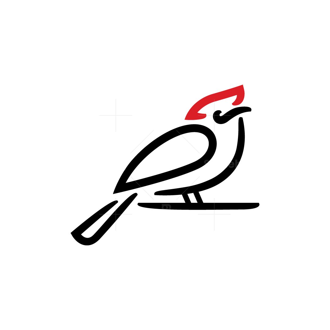 Bird Logo Araripe Manakin Logo | Scalebranding