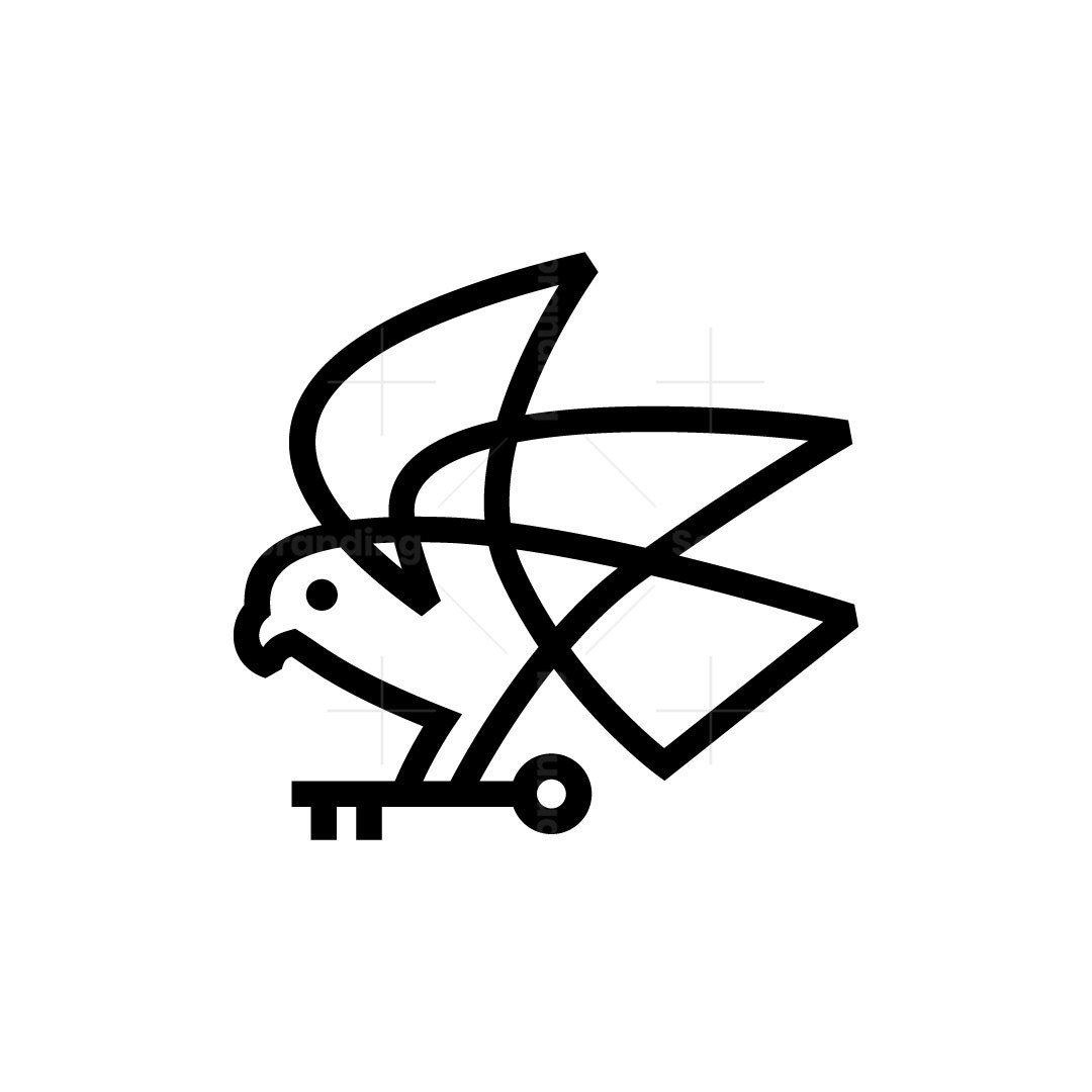 Bird Key Monoline Logo | Scalebranding