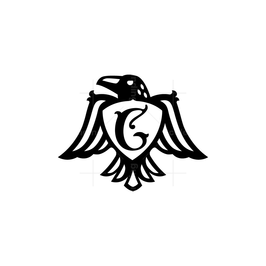 Black Crow Shield Logo | Scalebranding