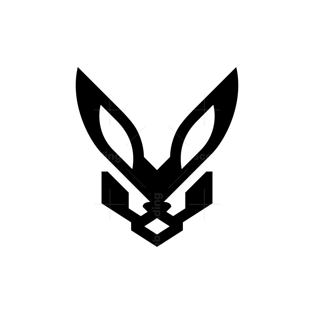 Black Fennec Fox Logo Fox Head Logo Fennec Fox Logo | Scalebranding
