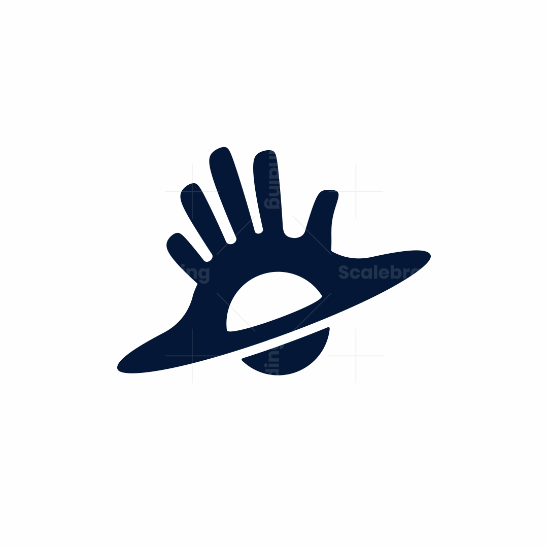 Black Hole Hand Simple Logo | Scalebranding