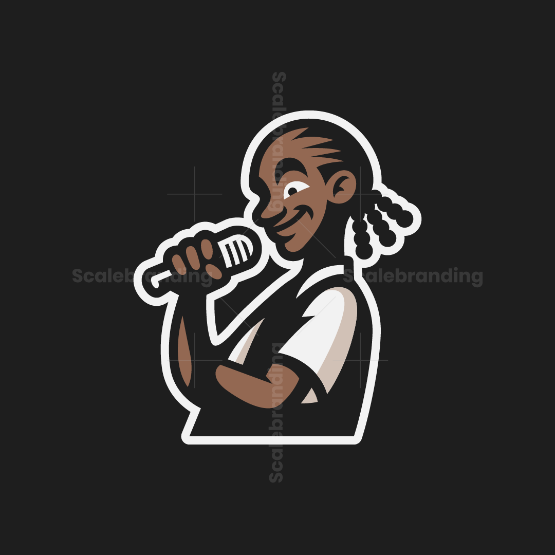 Black People Singer or Rapper Logo | Scalebranding