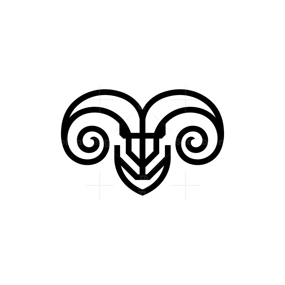 Black Ram Logo Ram Head Logo | Scalebranding