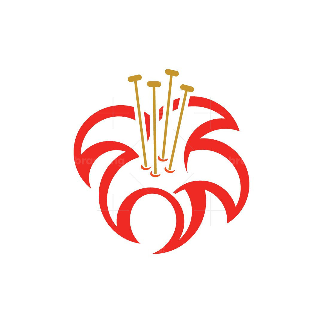 Lilys Logo Beautiful Lily Flower Aesthetic Minimalist Logo Vector