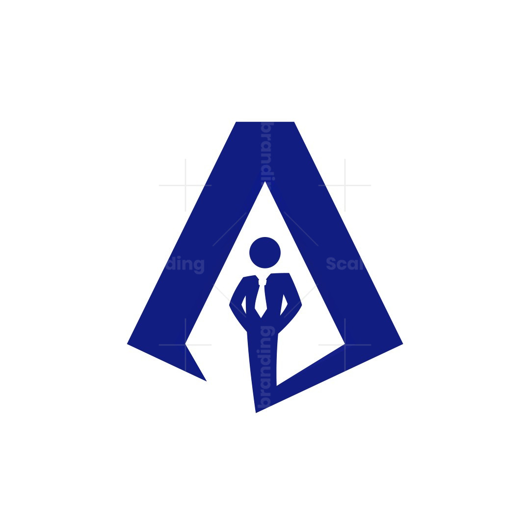 Blue Alpha Business A Logo | Scalebranding