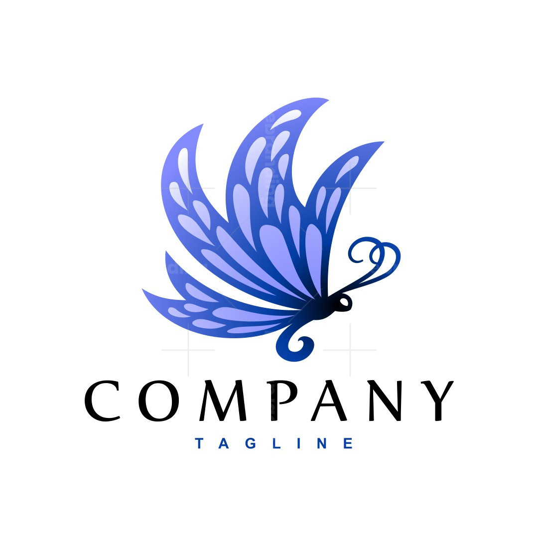 blue butterfly Logo | Scalebranding