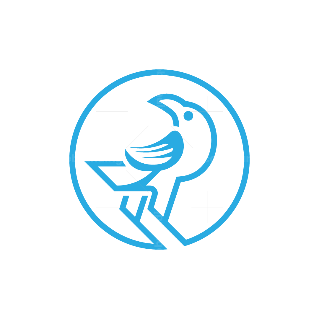 circle crow bird mark logo | Scalebranding