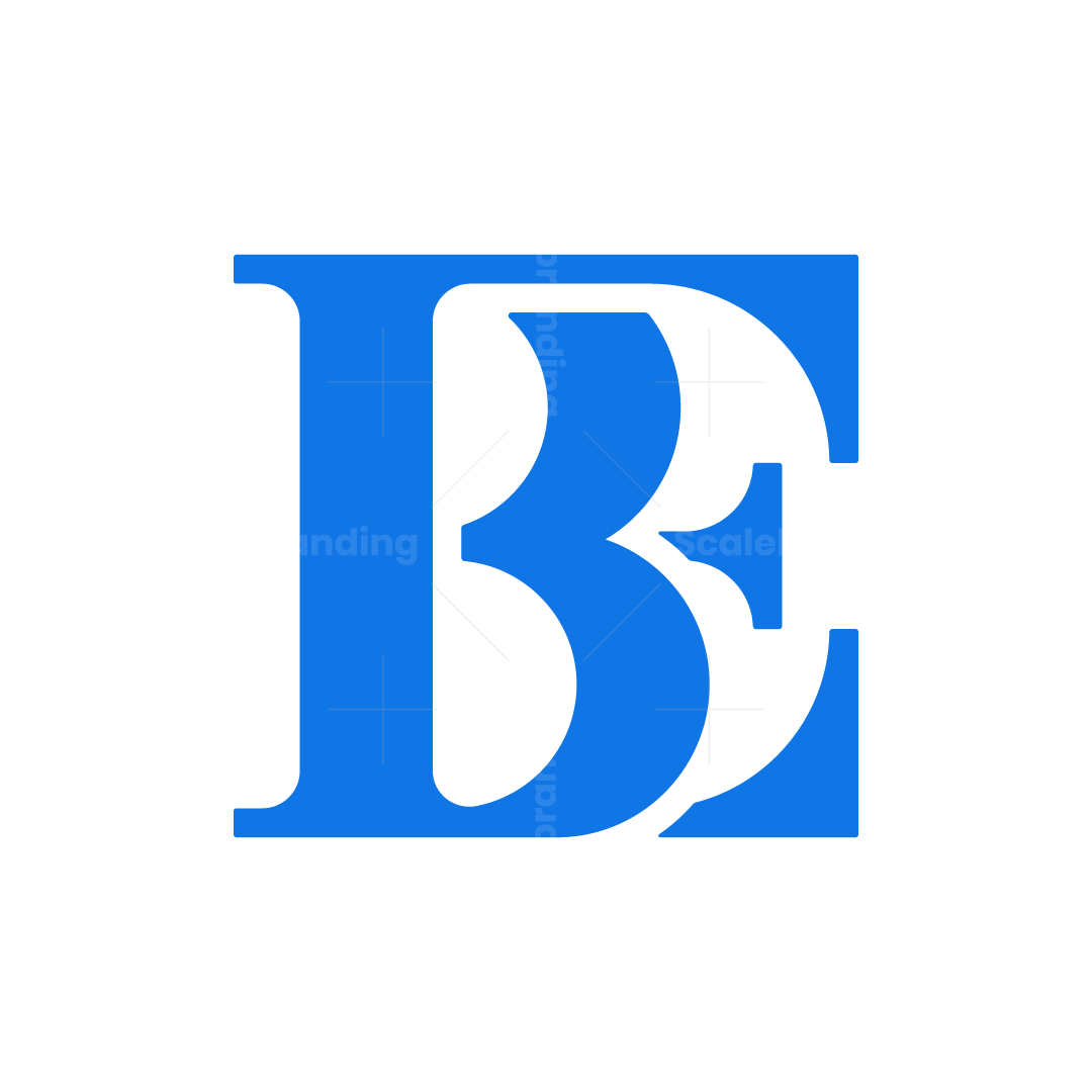 Letter EB or BE Logo | Scalebranding