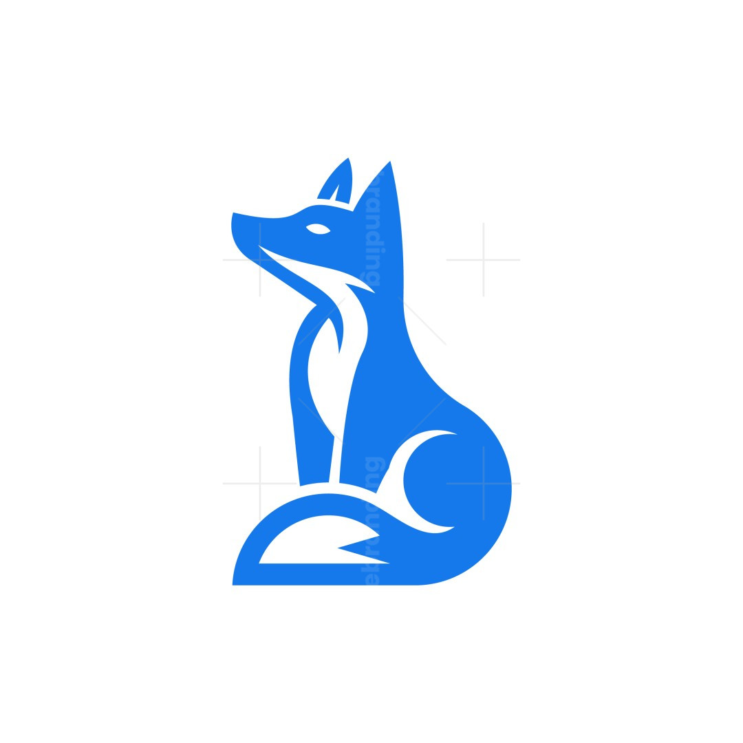 blue Fox cute Logo | Scalebranding