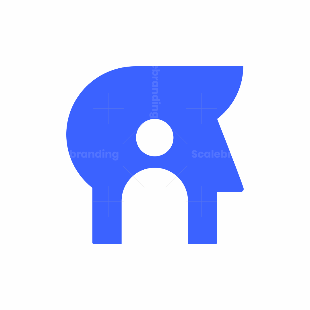 Human Head Profile Simple Logo | Scalebranding