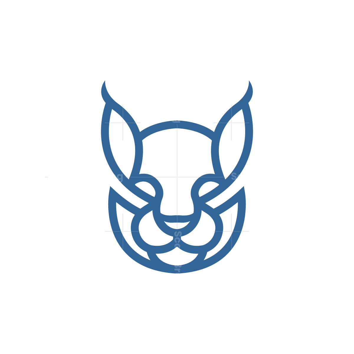 Blue Bobcat Logo