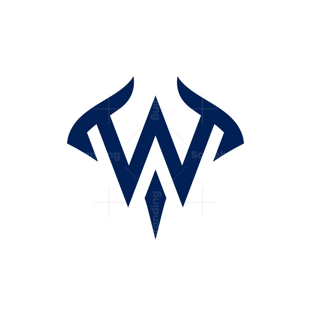 Blue Manta Ray W Logo | Scalebranding