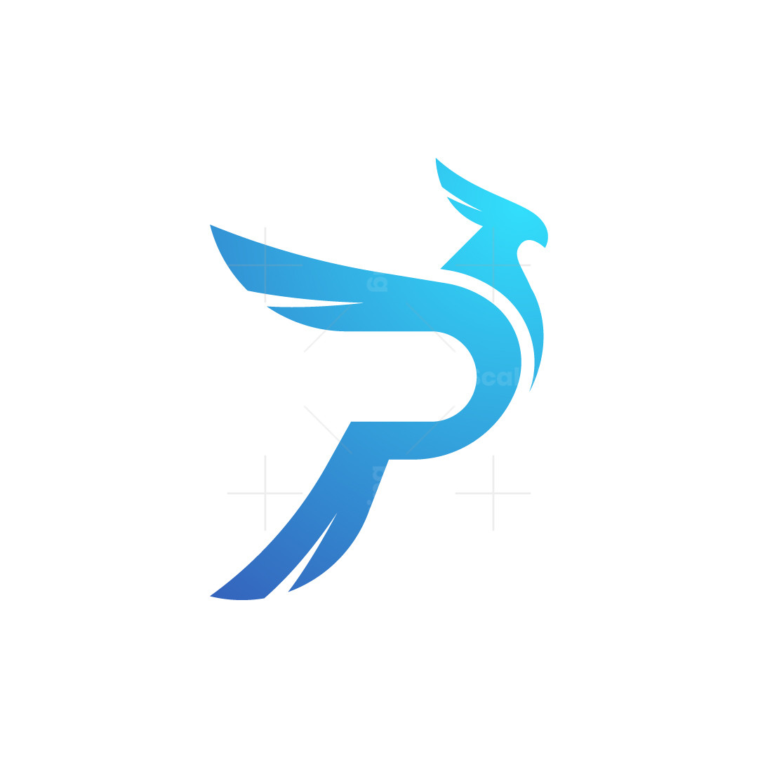 Blue P Phoenix Logo | Scalebranding