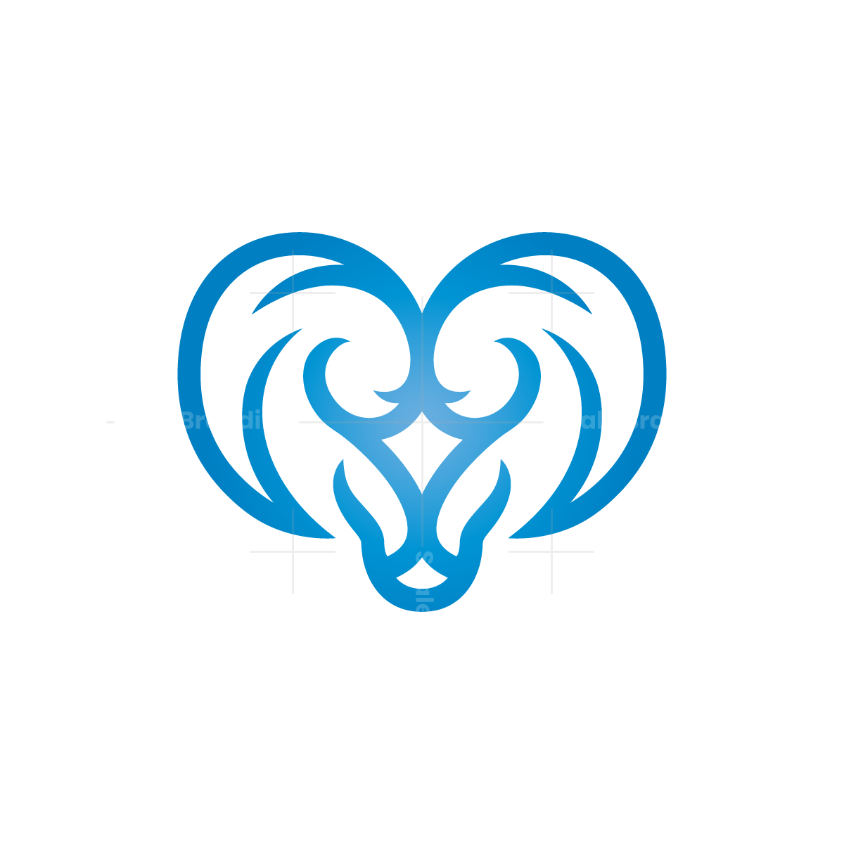 Blue Ram Head Logo Ram Logo | Scalebranding
