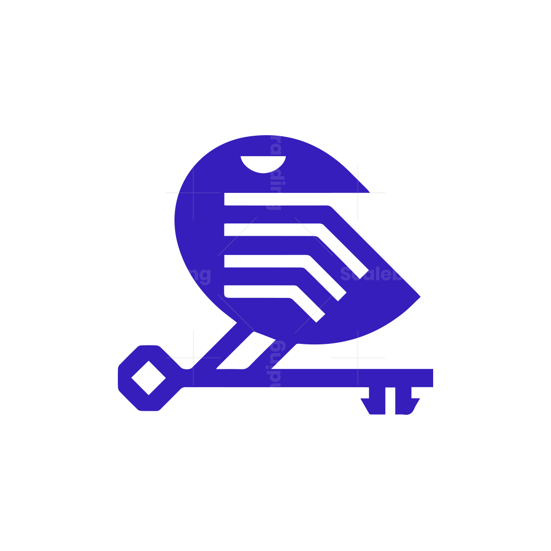 raven holding a real estate key logo | Scalebranding