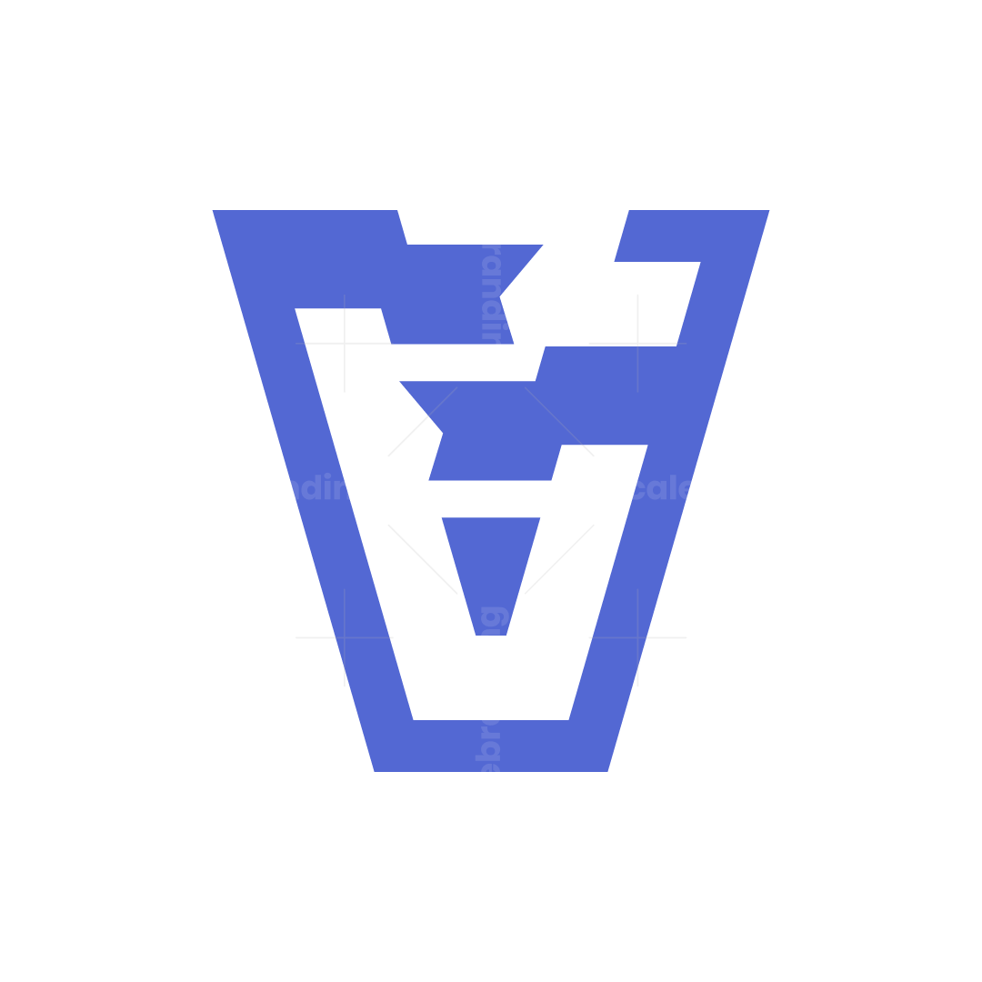 Initial Letter V Flag Logo | Scalebranding