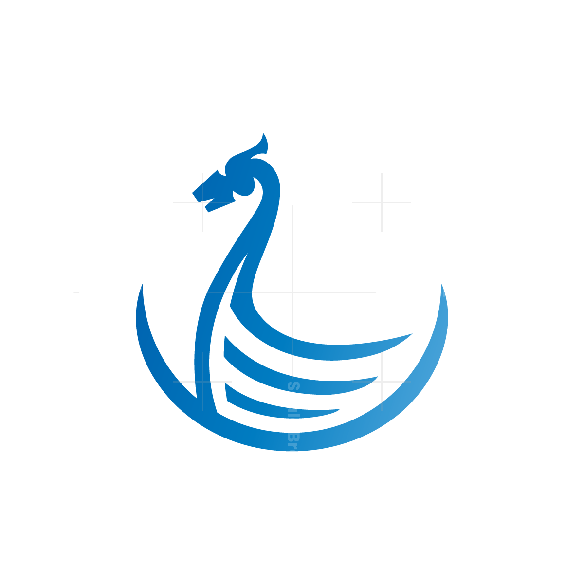 Blue Viking Ship | Scalebranding